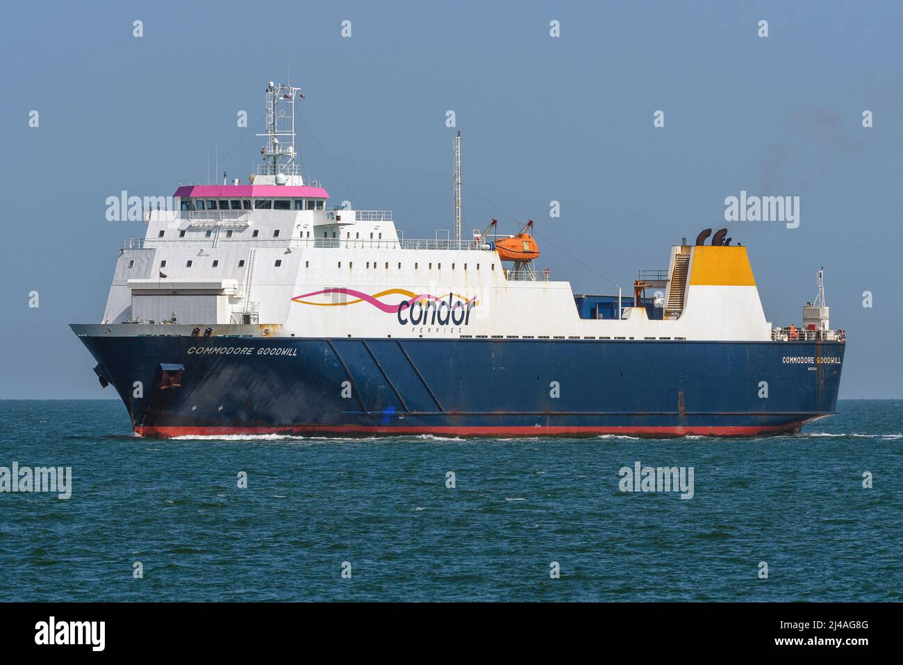 Commodore Goodwill is a RO-RO ferry operated by Condor Ferries between ...