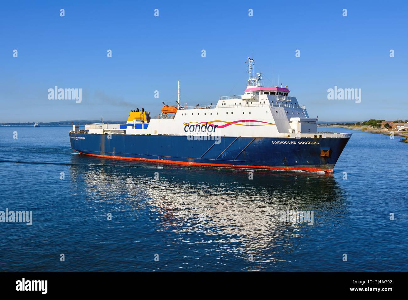 Commodore Goodwill is a RO-RO ferry operated by Condor Ferries between ...