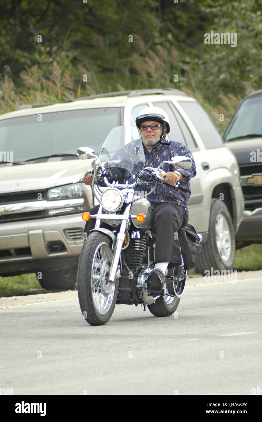 Man on his cycle Stock Photo - Alamy