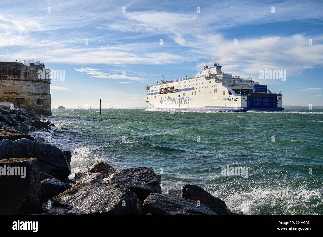 Galicia is an E-Flexer cross-Channel ferry operated by Brittany Ferries ...