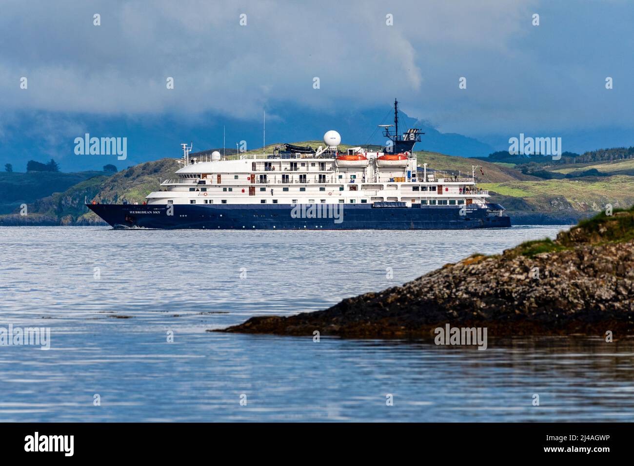 The Scottish cruise ship Hebridean Sky is operated by Noble Caledonia ...