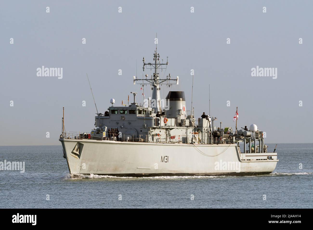 Royal navy hunt class mine countermeasures vessel hi-res stock ...