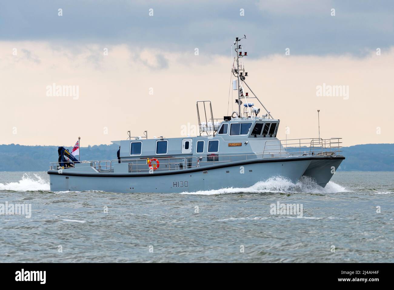 HMS Magpie (H130) is a hydrographic survey vessel operated by the Royal ...