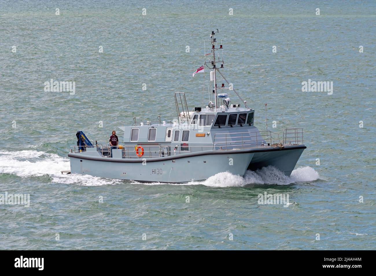 HMS Magpie (H130) is a hydrographic survey vessel operated by the Royal ...