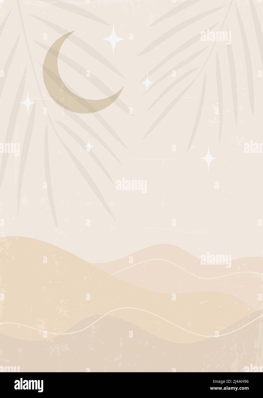 Abstract contemporary aesthetic background with landscape, desert, sand ...