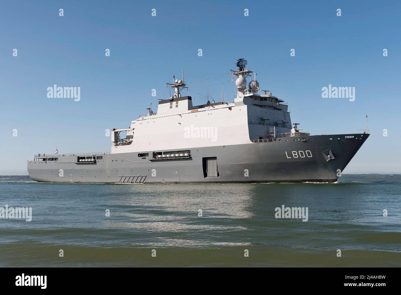 HNLMS Rotterdam (L800) is an amphibious Landing Platform Dock (LPD) operated by the Royal ...