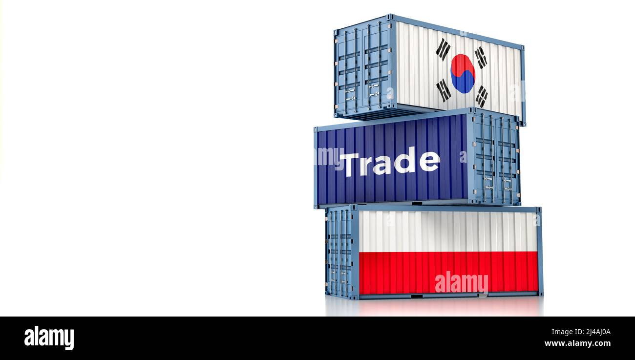 South korea and poland flags hi-res stock photography and images - Alamy