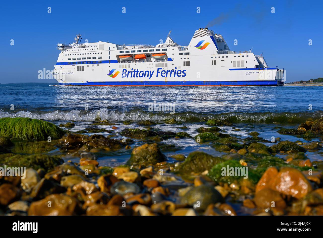 Mont St. Michel is a cross-Channel ferry operated by Brittany Ferries ...