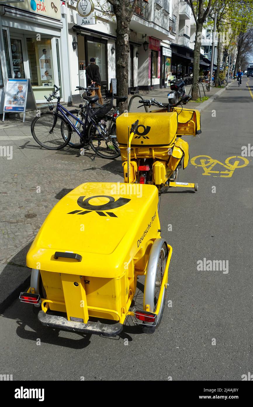 Letter delivery Deutsche Post in Berlin Stock Photo - Alamy