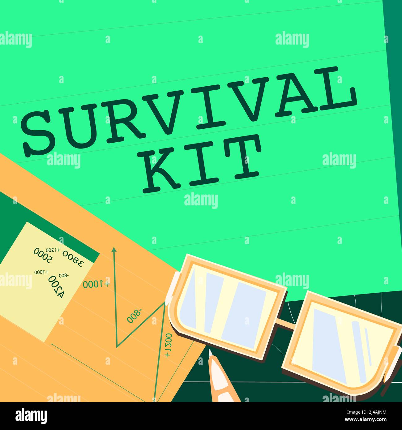 Handwriting text Survival Kit. Business approach Emergency Equipment ...