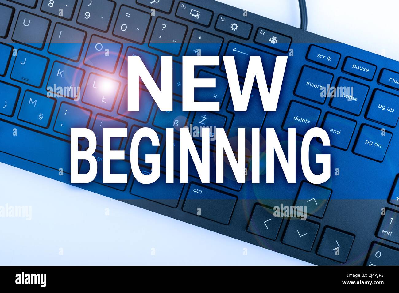 Text showing inspiration New Beginning. Conceptual photo Different ...