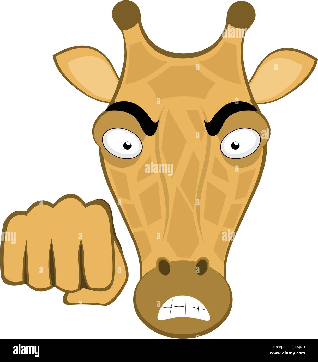 Angry Giraffe Gif