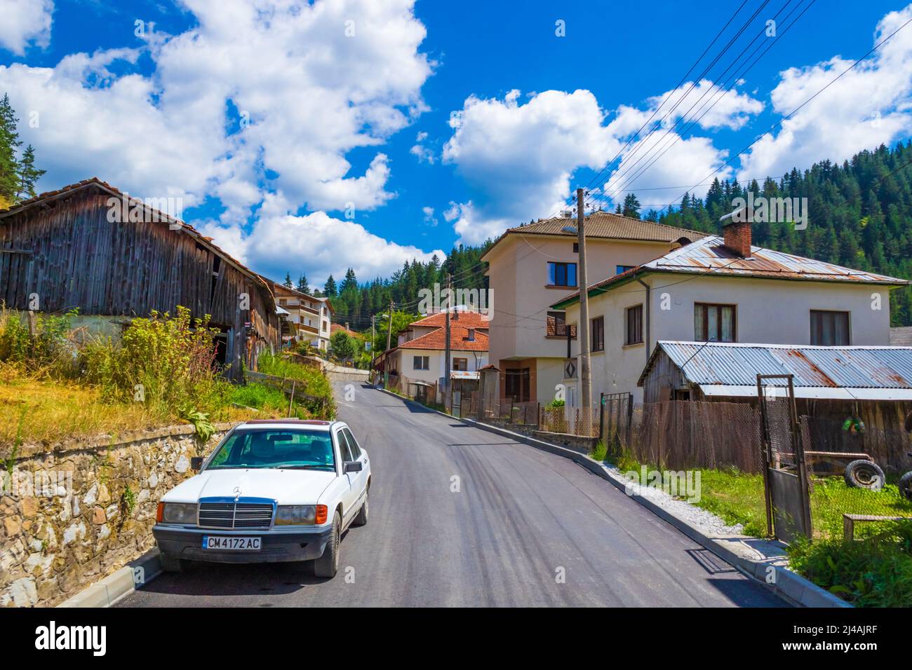 View of the village of Yagodina (Smolyan district) lies in the western ...