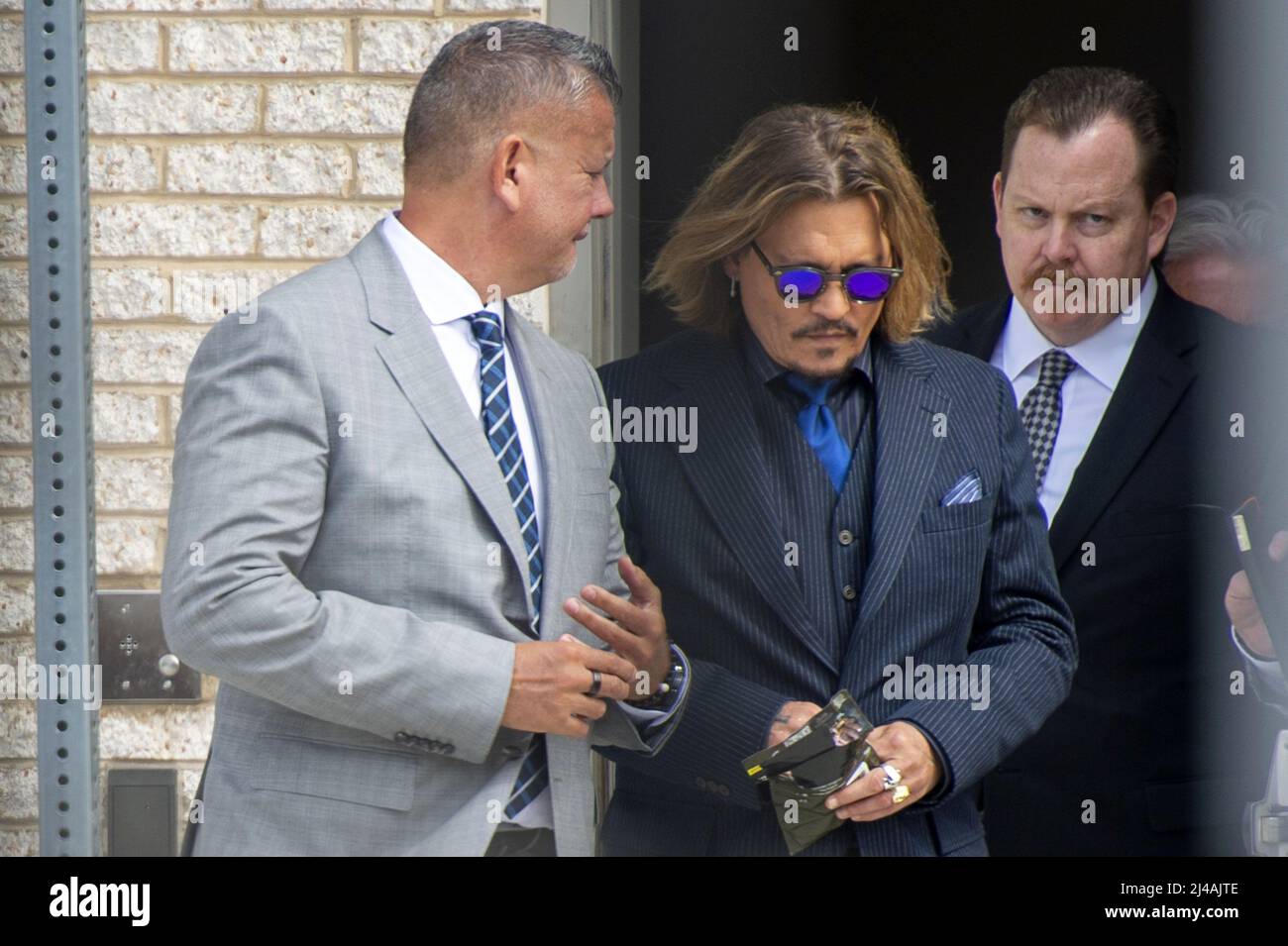 Fairfax, United States. 13th Apr, 2022. Actor Johnny Depp leaves ...