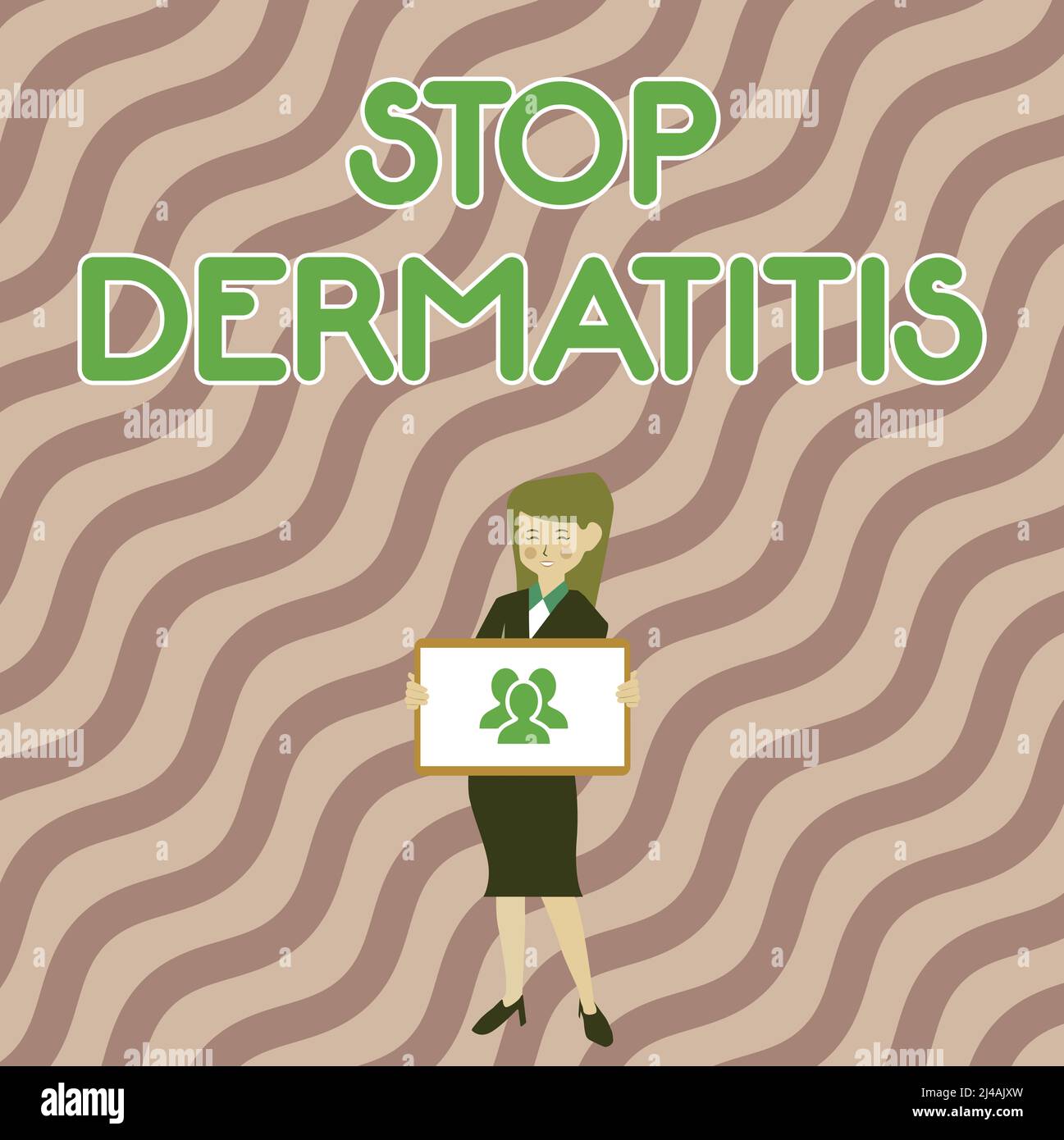 Conceptual caption Stop Dermatitis. Business concept Put an end in ...
