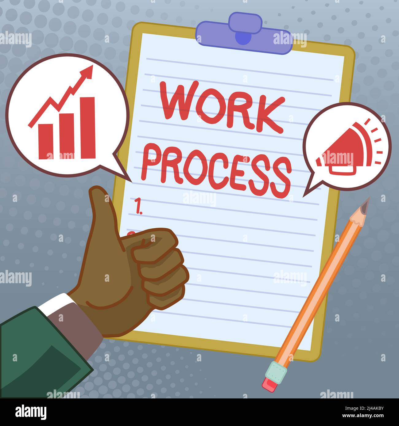 Text caption presenting Work Process. Business overview Standard ... Text caption presenting Work Process. Business overview Standard ...
