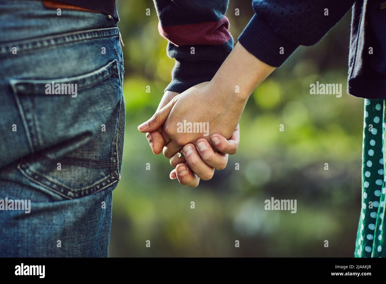 Yours is the only hand I ever want to hold. Cropped shot of an ...