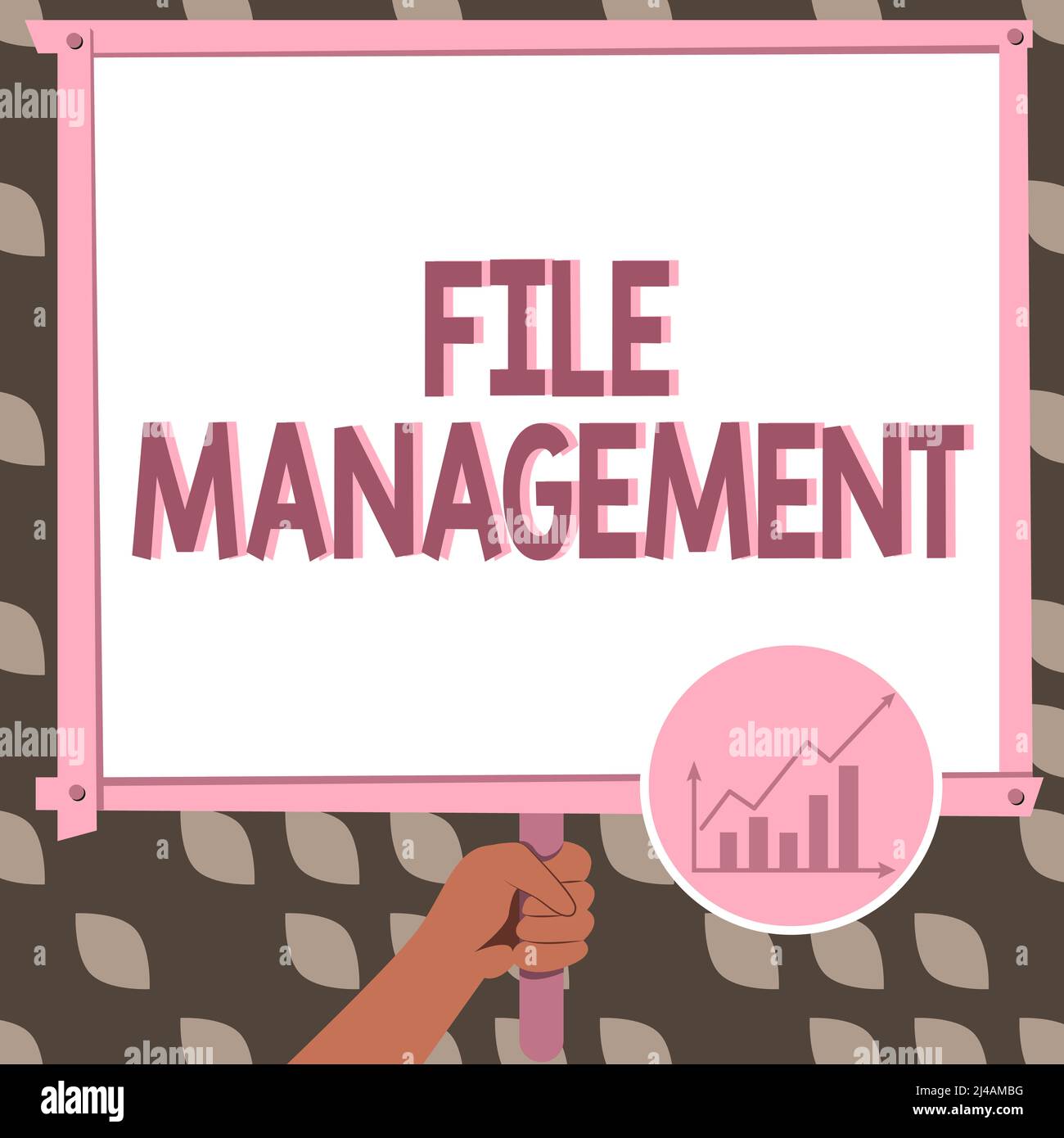 Text showing inspiration File Management. Business showcase computer ...