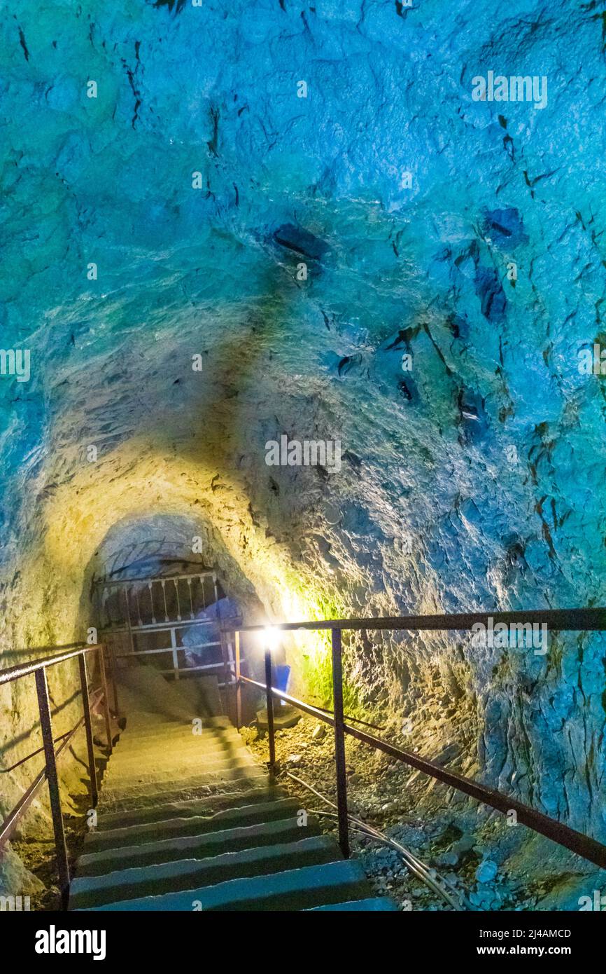 Devil’s Throat cave-The 250 m high and sheer rocks at the two sides of ...