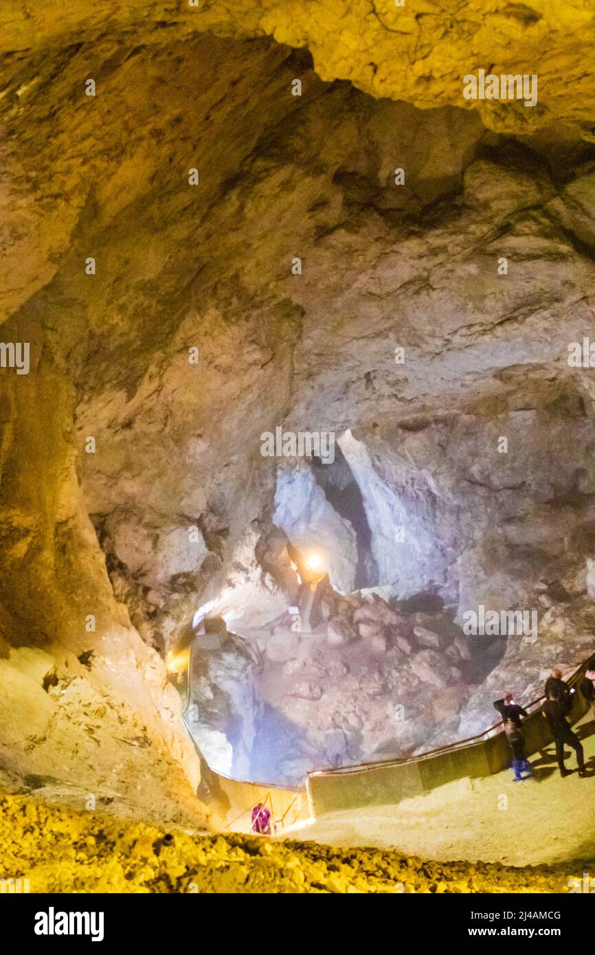 Devil’s Throat cave-The 250 m high and sheer rocks at the two sides of ...