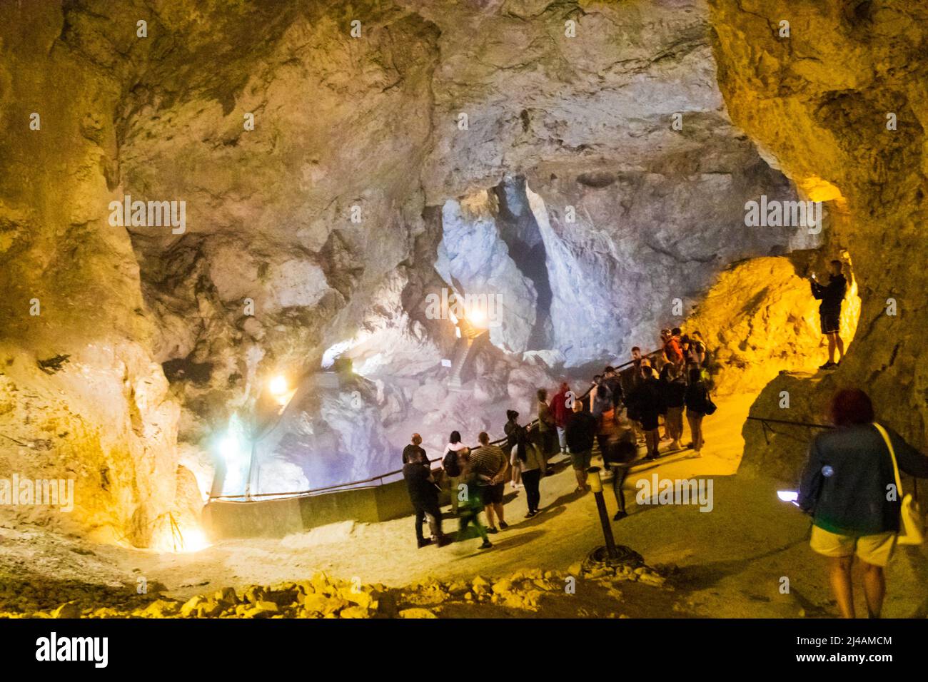 Devil’s Throat cave-The 250 m high and sheer rocks at the two sides of ...