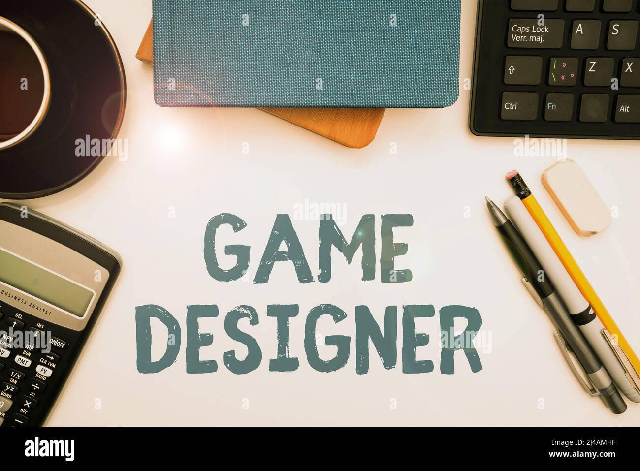 Hand writing sign Game Designer. Word for Campaigner Pixel Scripting Programmers Consoles 3D ...