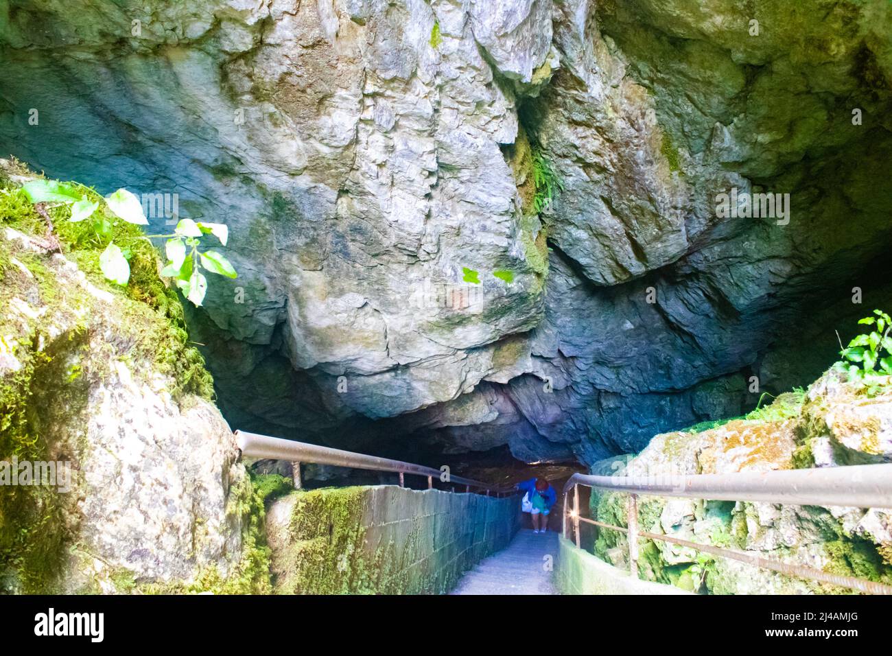 Devil’s Throat cave-The 250 m high and sheer rocks at the two sides of the river form an ...