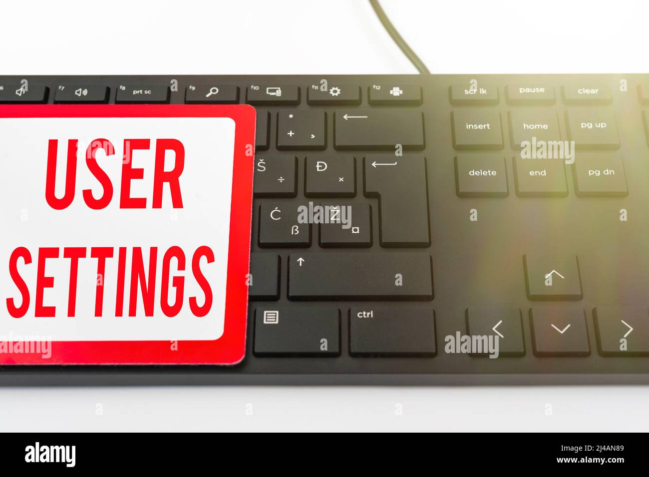 Hand writing sign User Settings. Conceptual photo Configuration of ...