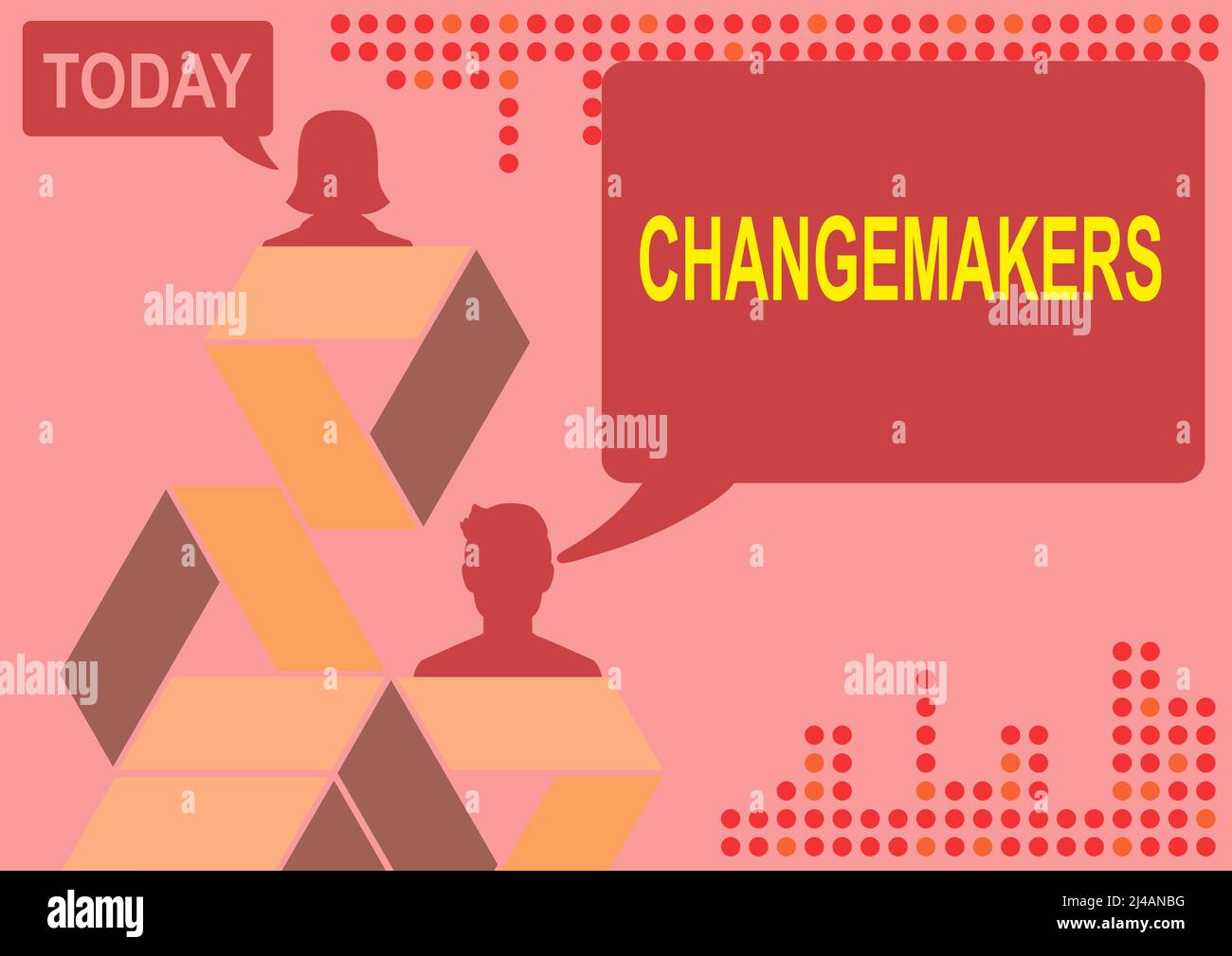 Inspiration showing sign Changemakers. Business showcase Young Turk ...