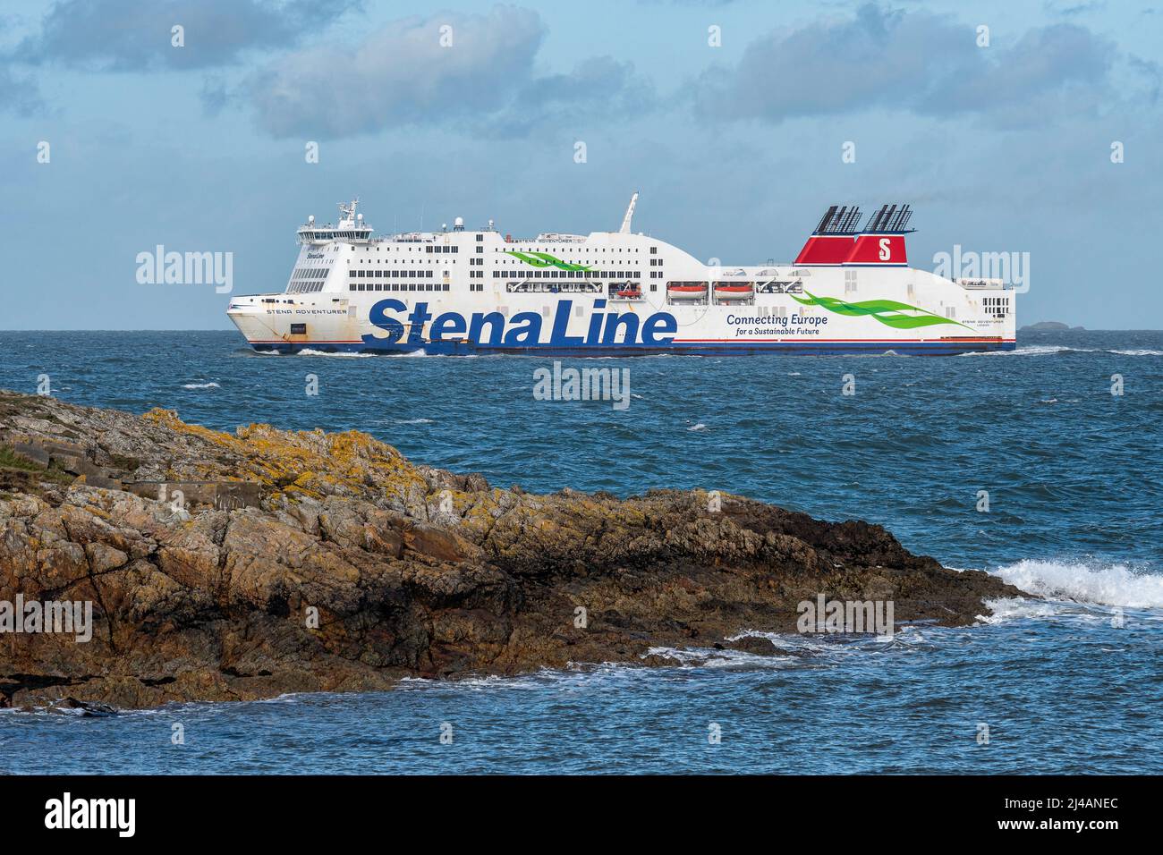 Stena Adventurer is a ferry operated by Stena Line on the Irish Sea ...