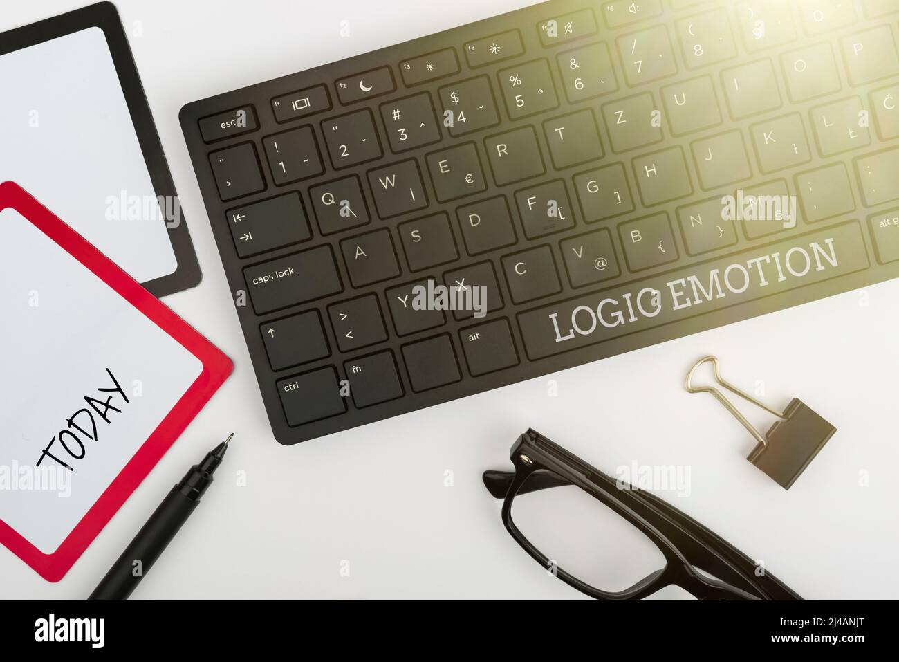 Text showing inspiration Logic Emotion. Business idea Unpleasant Feelings turned to Self Respect ...