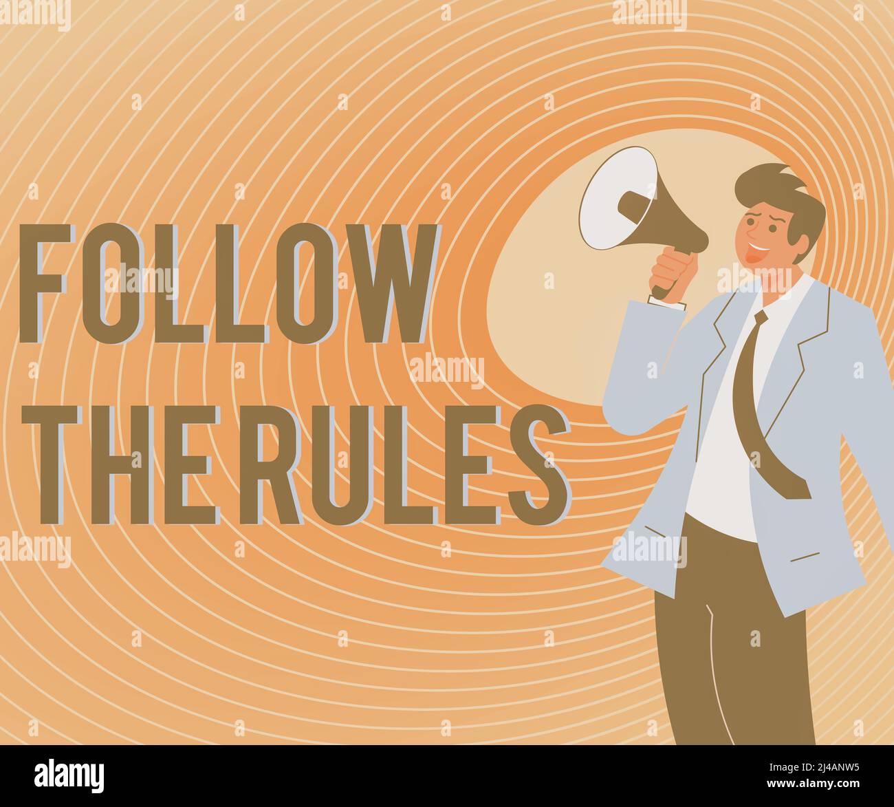 Conceptual caption Follow The Rules. Concept meaning order someone ...