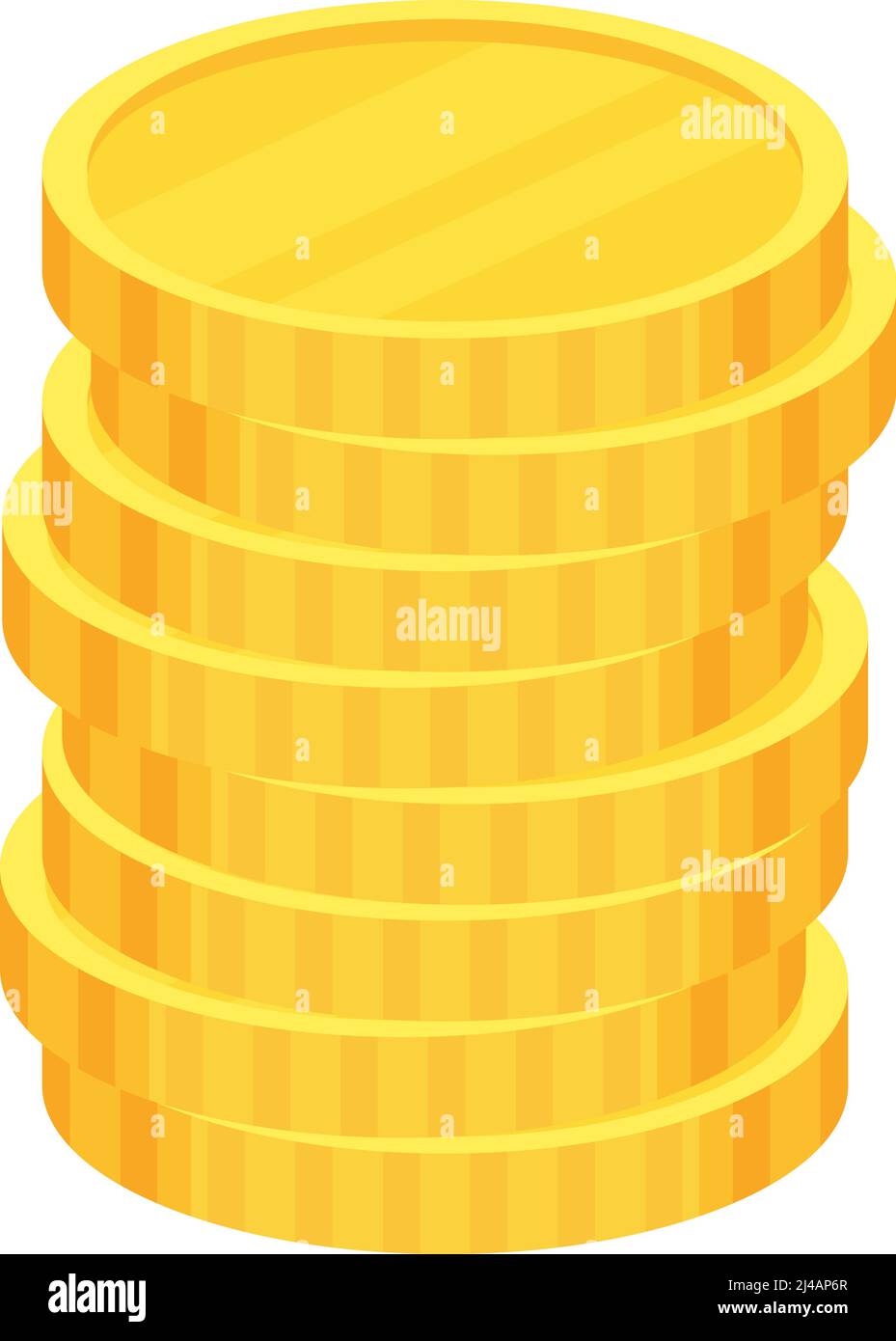 Coins. Heap of golden dollars. Money stack Stock Vector Image & Art - Alamy