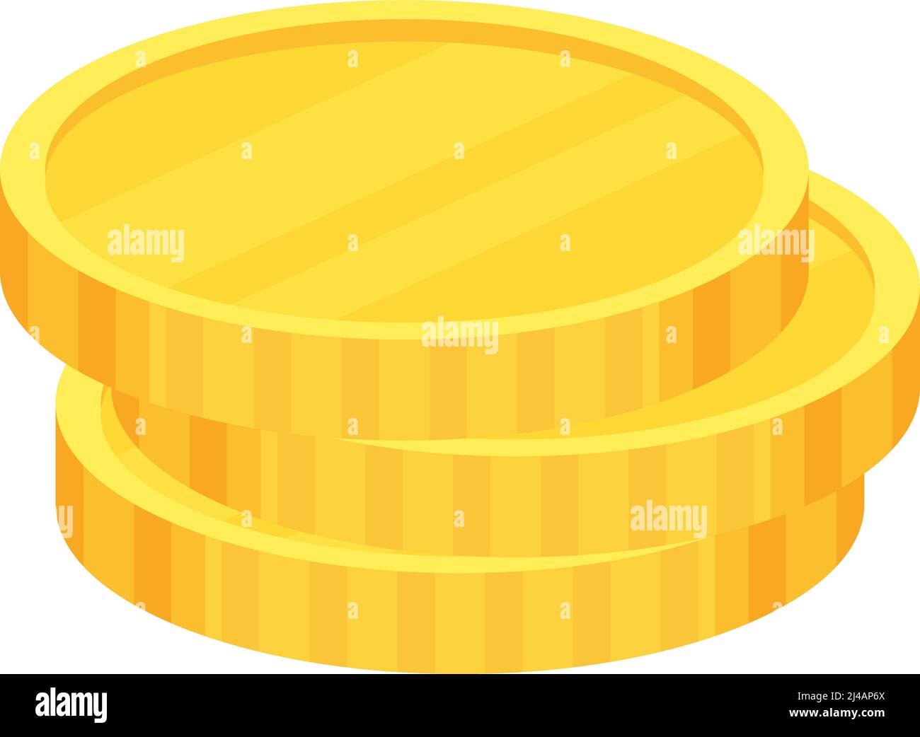 Coins. Heap of golden dollars. Money stack Stock Vector Image & Art - Alamy