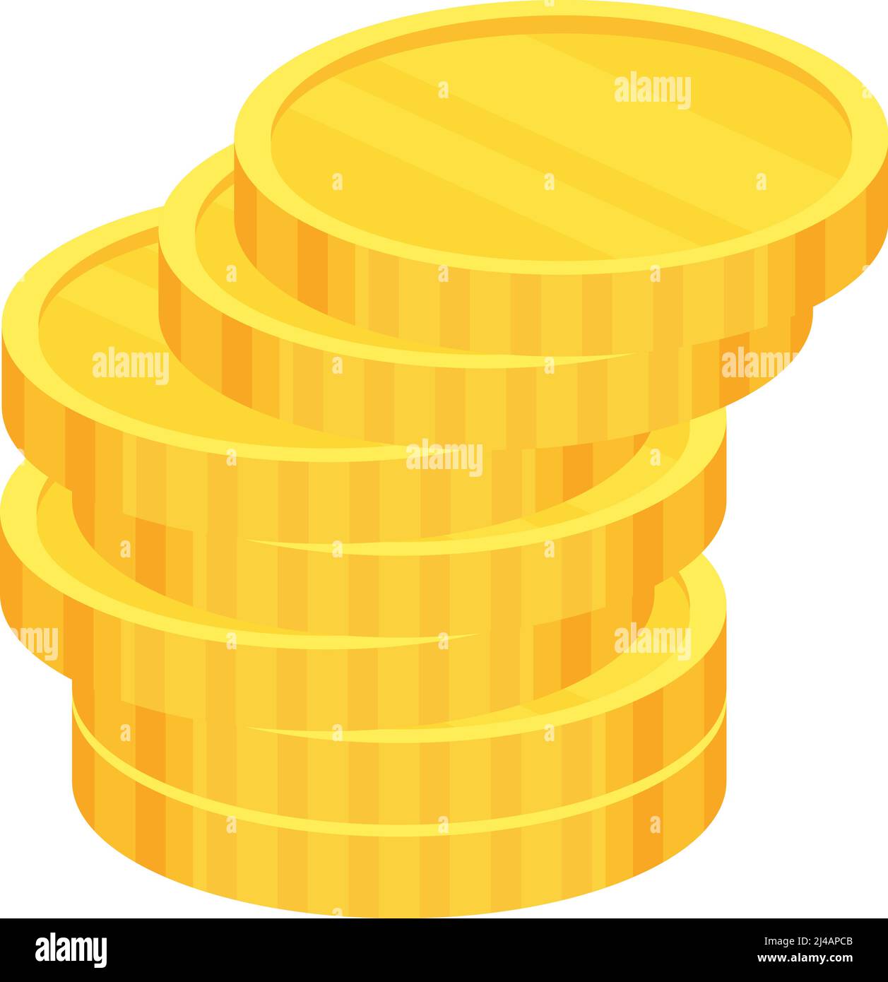 Coins. Heap of golden dollars. Money stack Stock Vector Image & Art - Alamy