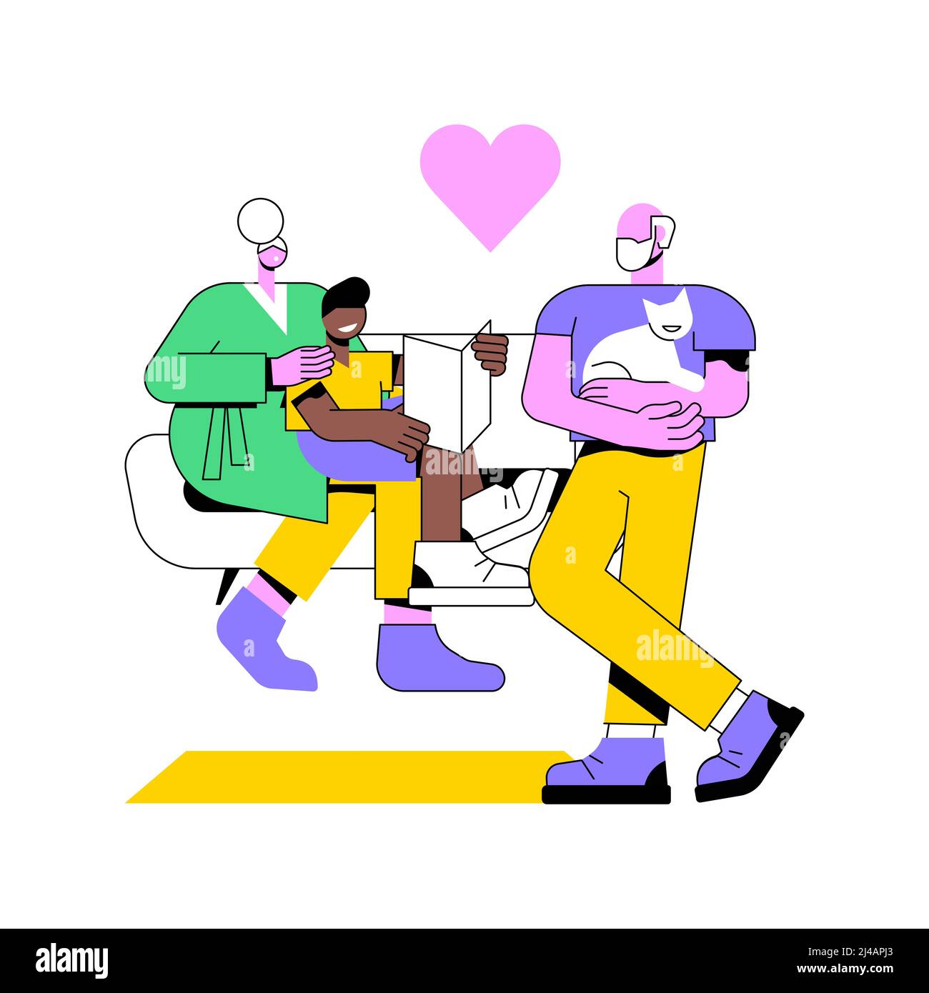 Guardianship abstract concept vector illustration. Child custody, legal ...