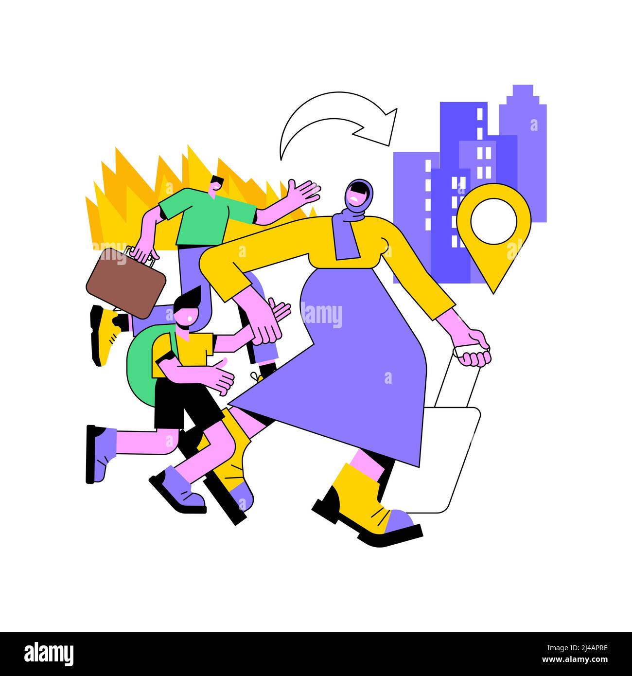 Internal migration Stock Vector Images - Alamy