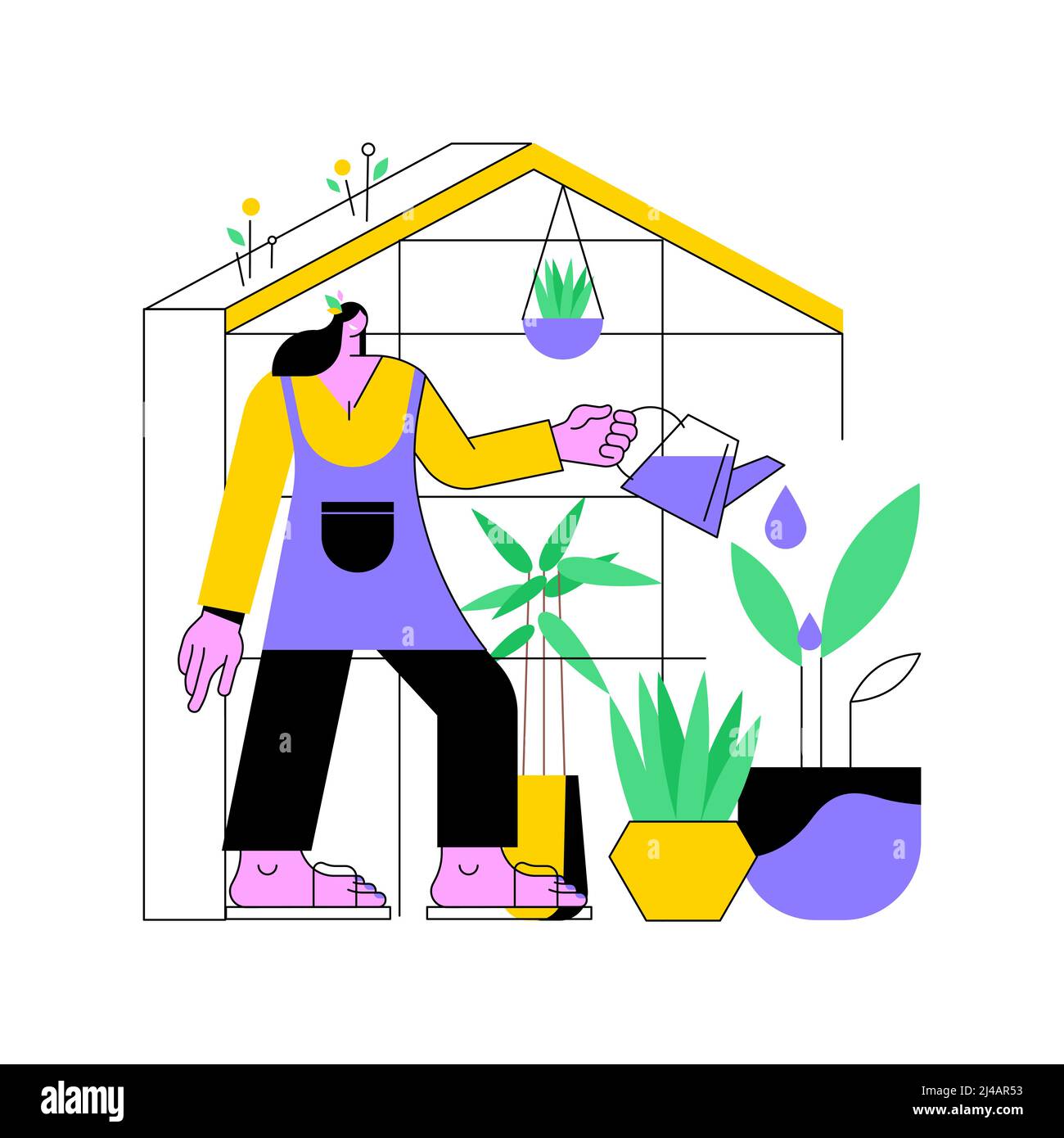 Home gardening abstract concept vector illustration. Growing you own ...