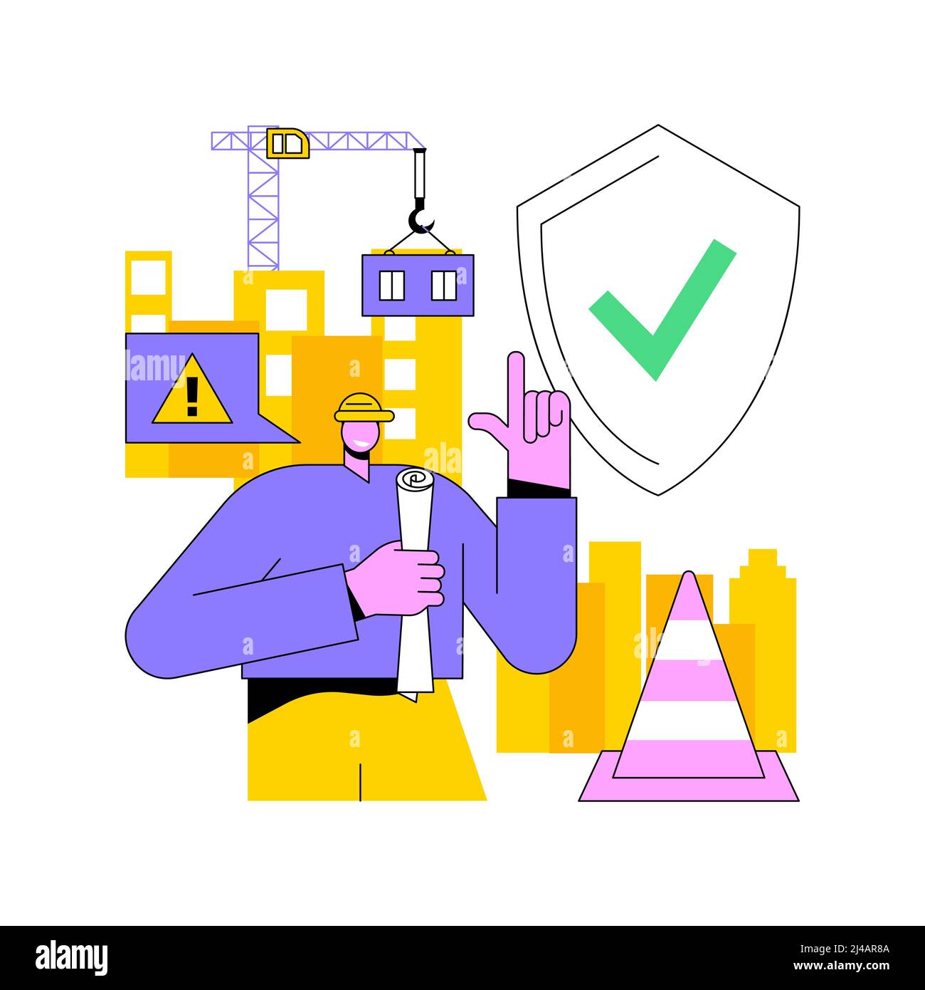 Workplace Safety Abstract Concept Vector Illustration Workplace