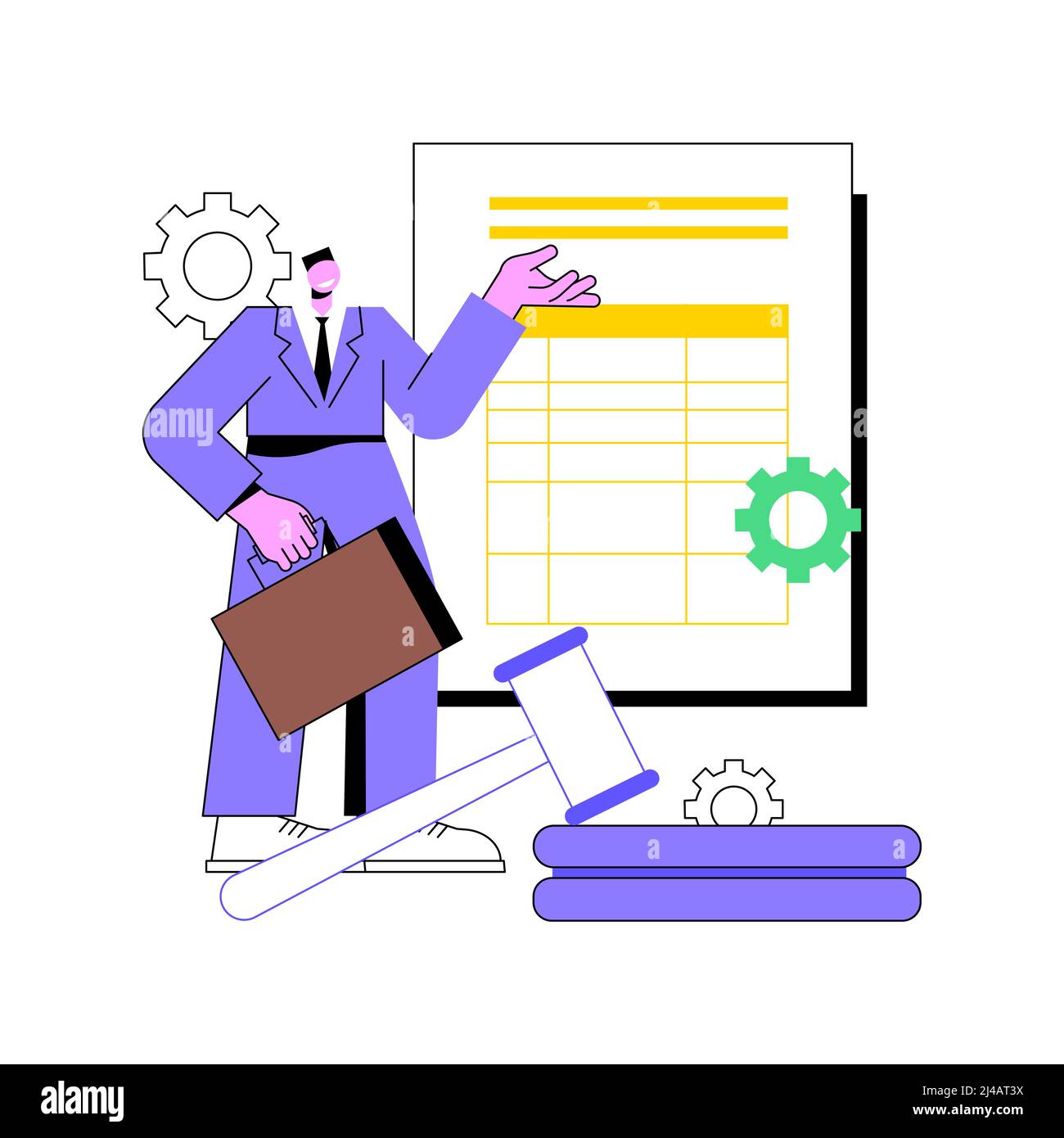 Legal notice abstract concept vector illustration. Legal requirement ...