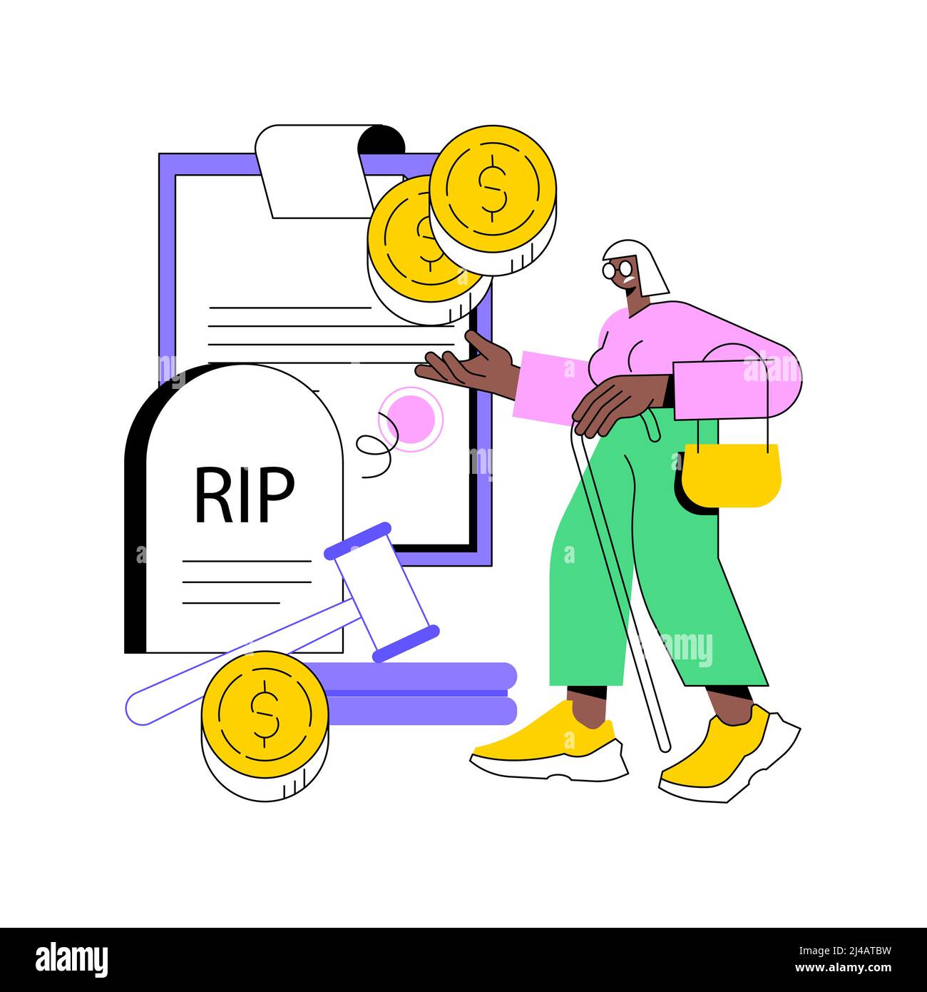 Bereavement Stock Vector Images - Alamy