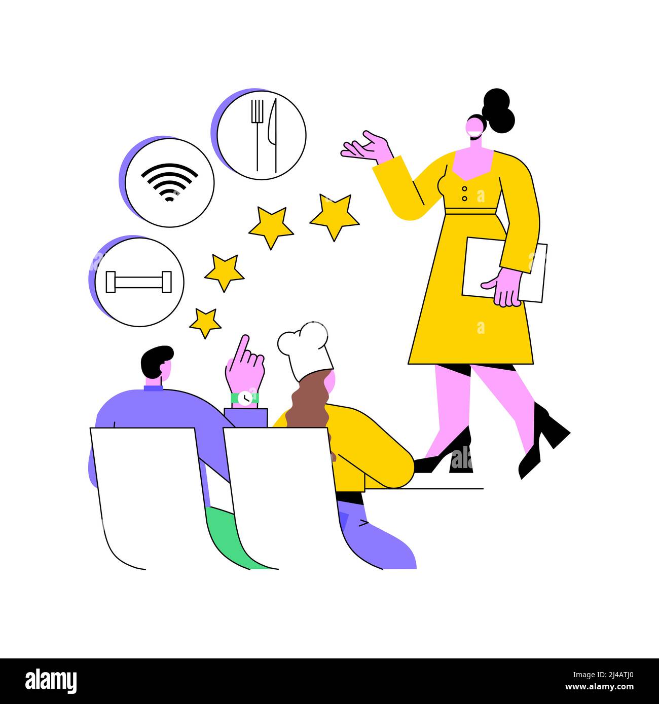 Hospitality courses abstract concept vector illustration. Hospitality ...