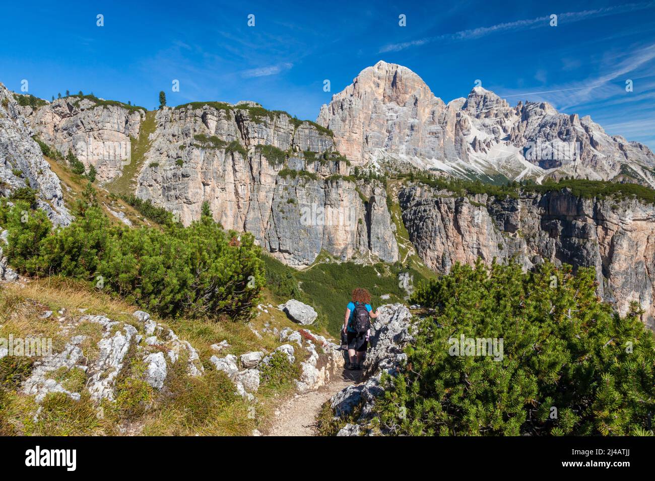 Hiking around the Cinque Torri in the Dolomites of Northern Italy ...