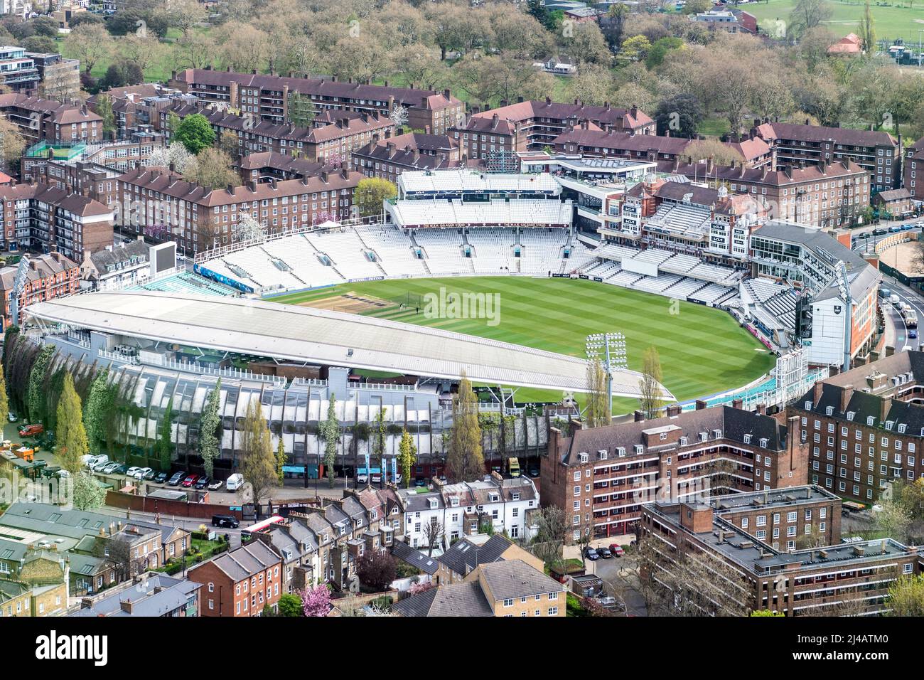 Oval cricket ground aerial london hi-res stock photography and images ...