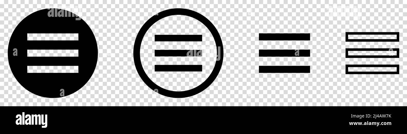 Hamburger menu icons Stock Vector Image & Art - Alamy