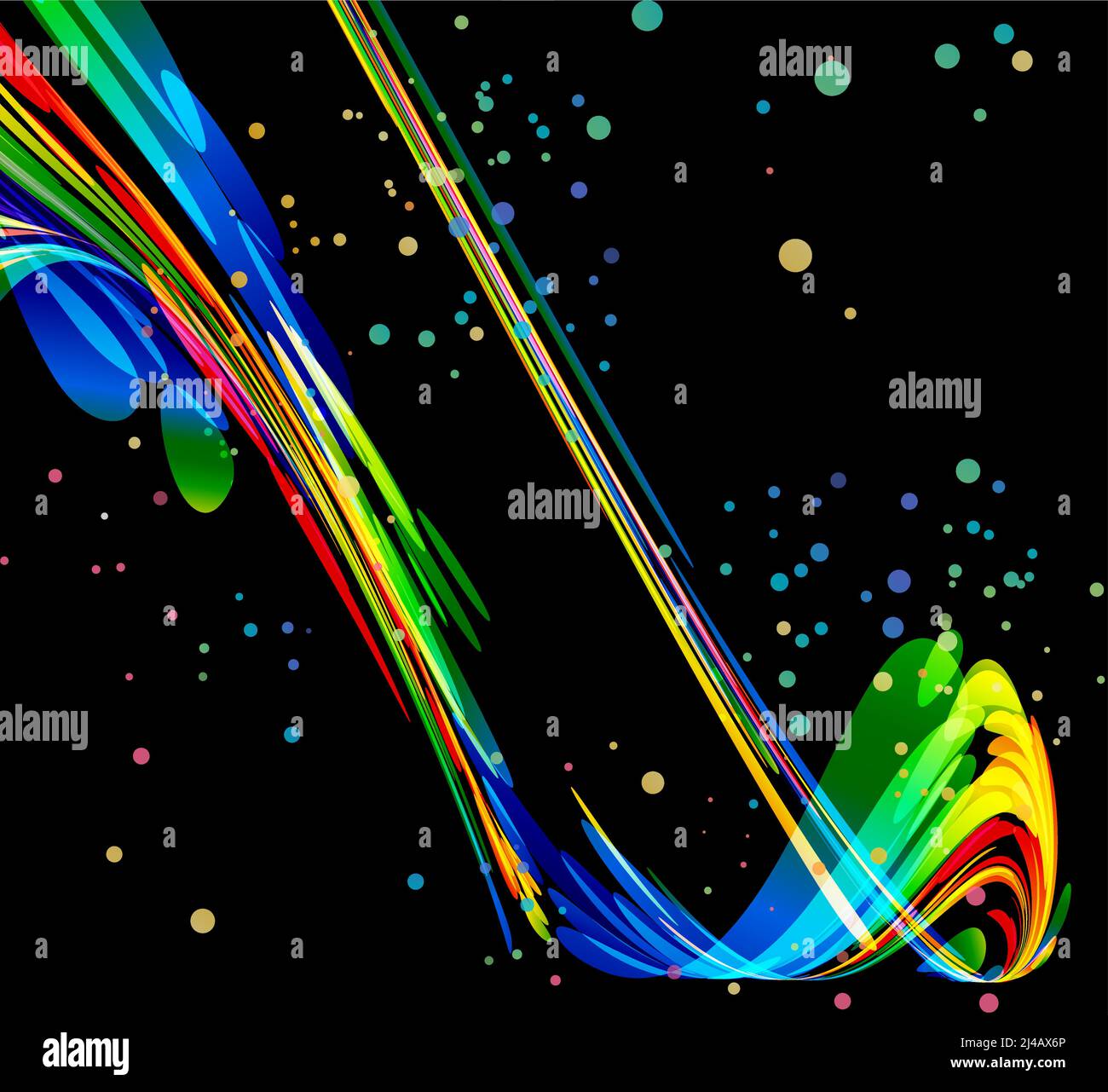 black background, curve template, color splash, torrent element Stock ...