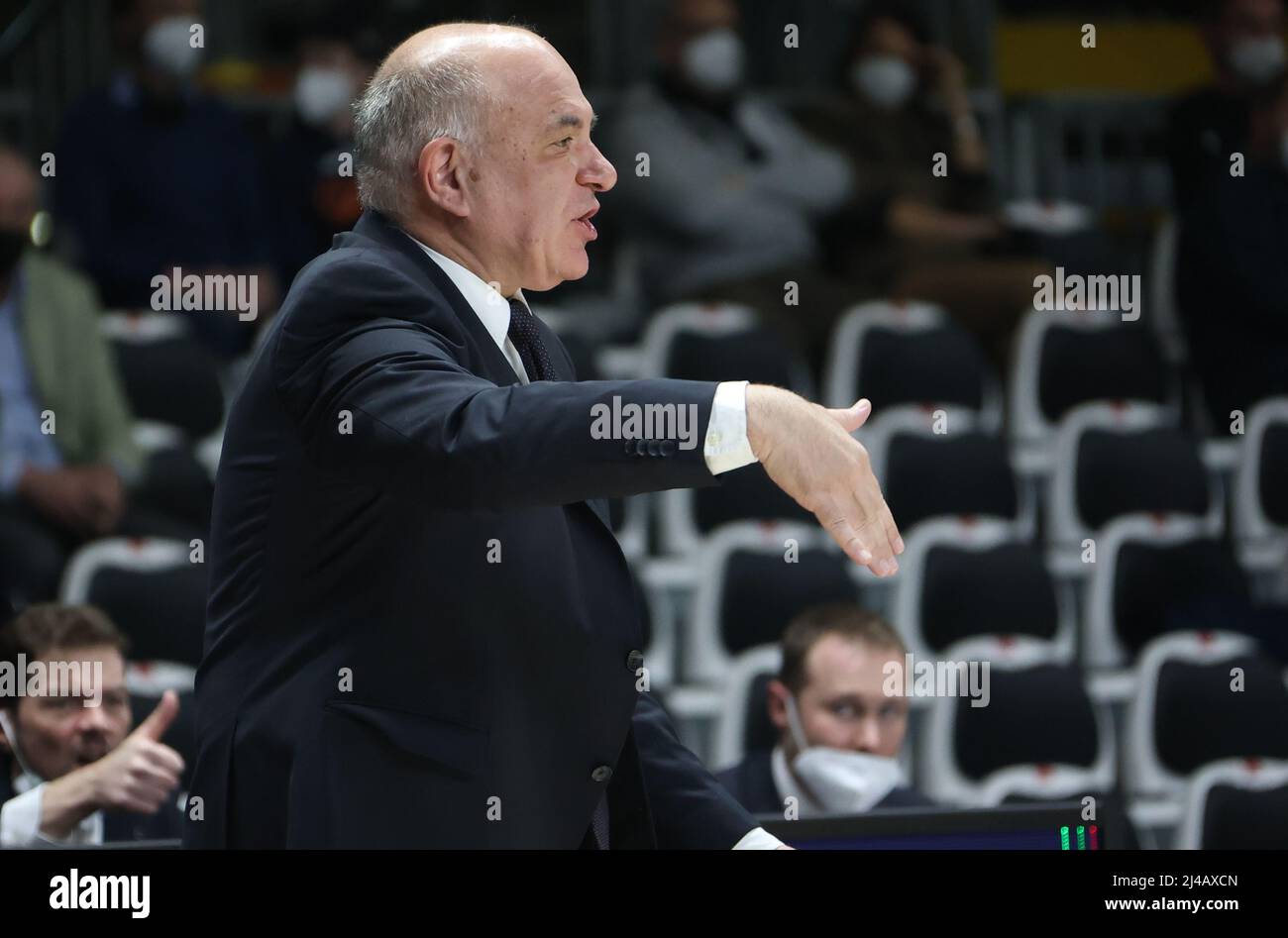 Emanuele Molin (head coach of Dolomiti Energia Trento) during the ...