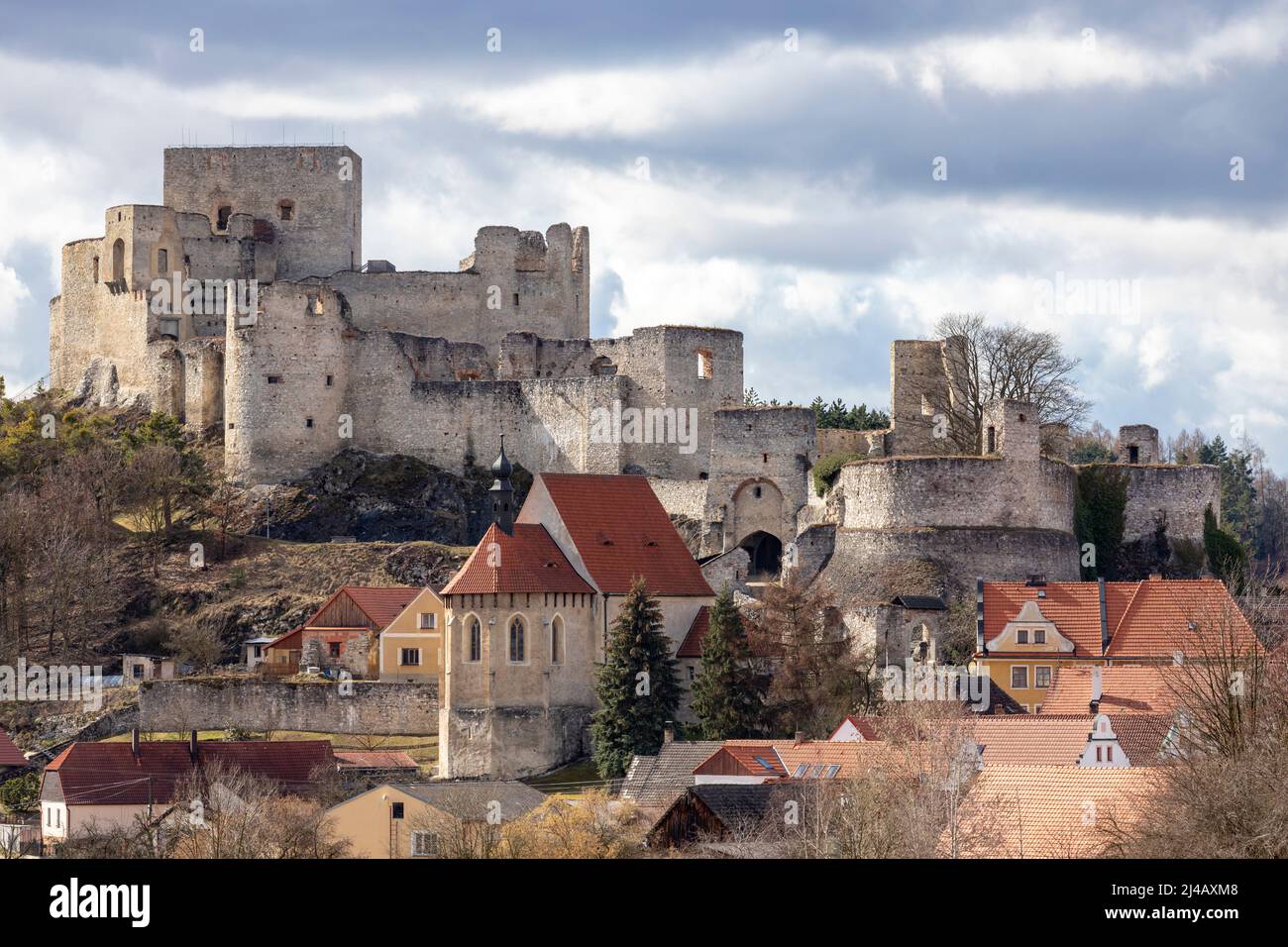 ruins of Rabi Castle, Czech Republic Stock Photo - Alamy