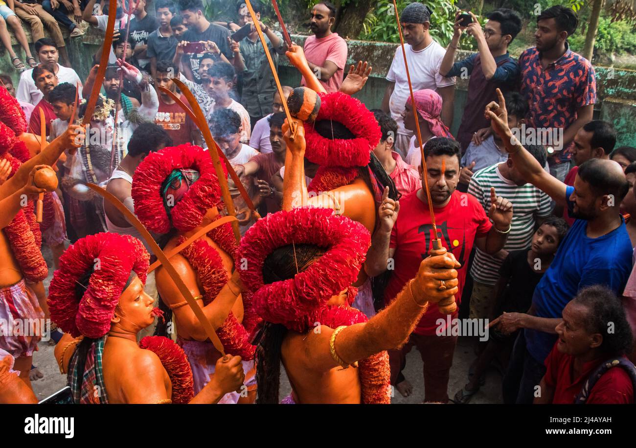 Lal Kach festival celebrated in Bangladesh. The Hindu community took ...