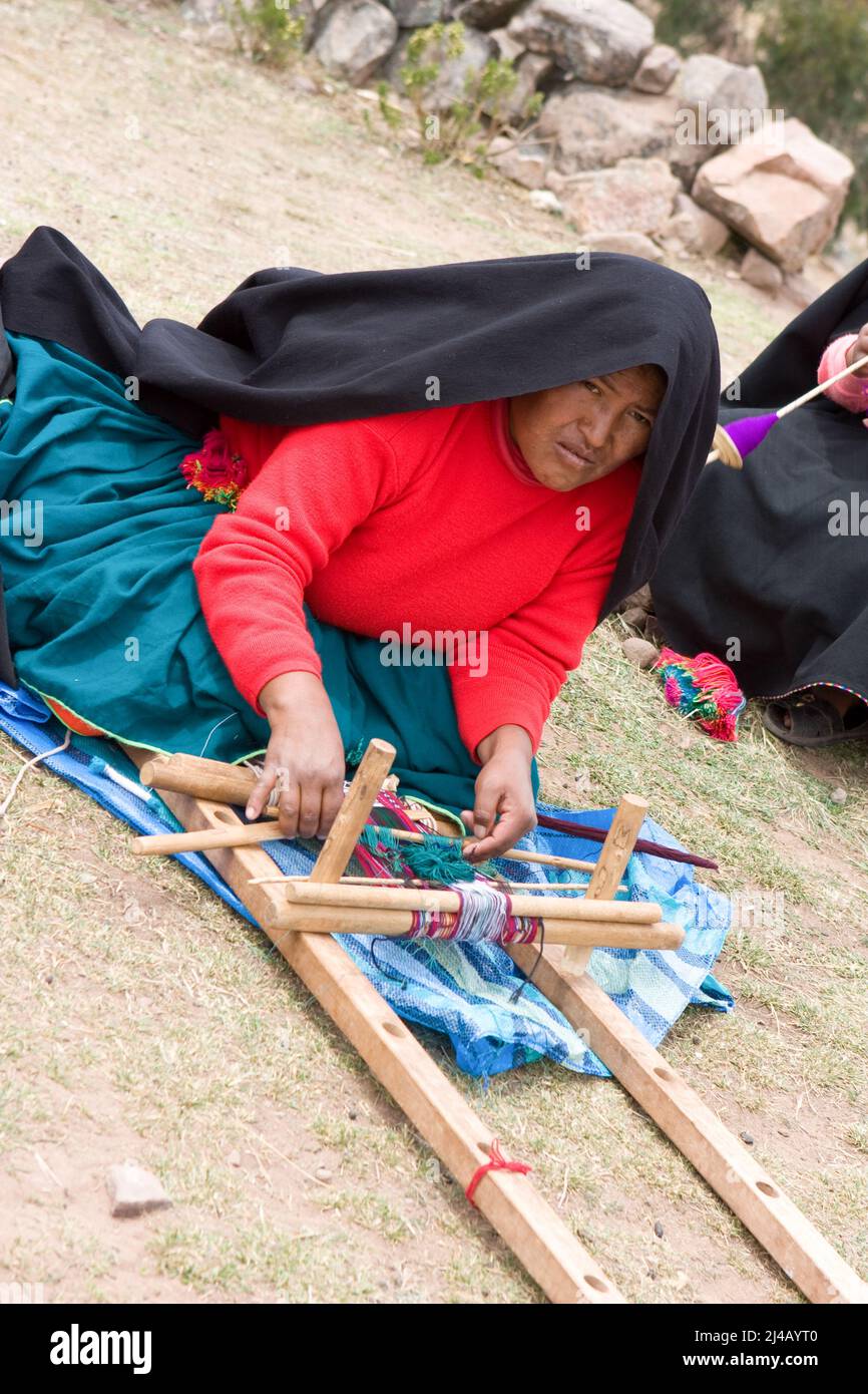 Taquile Island, Peru Stock Photo - Alamy